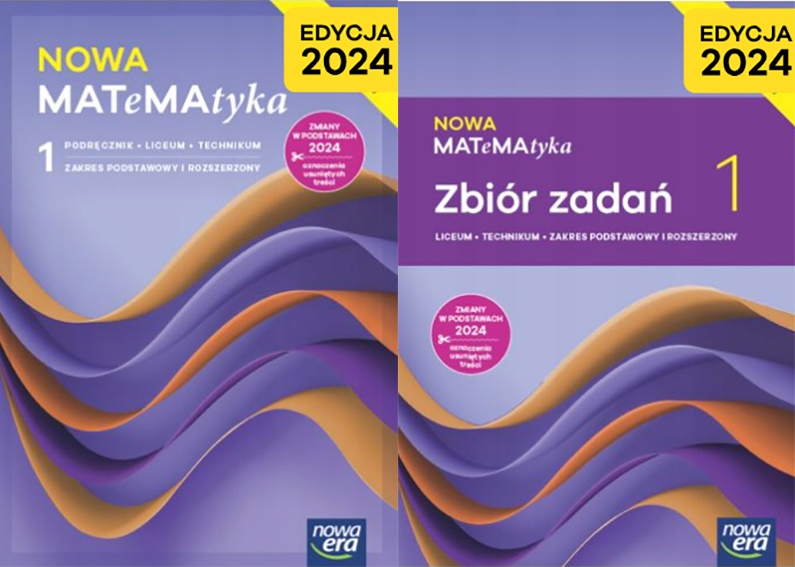 NOWA MATeMAtyka 1 LO KOMPLET Rozszerzony NOWA ERA Edycja 2024 (16325890554) | Podręcznik Allegro