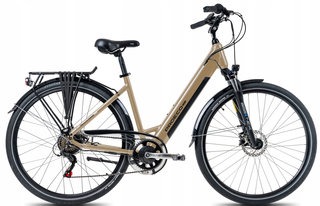 Rower elektryczny ROMET PROECO ON WAVE 1.0 LTD brązowo-czarny 17 M ...