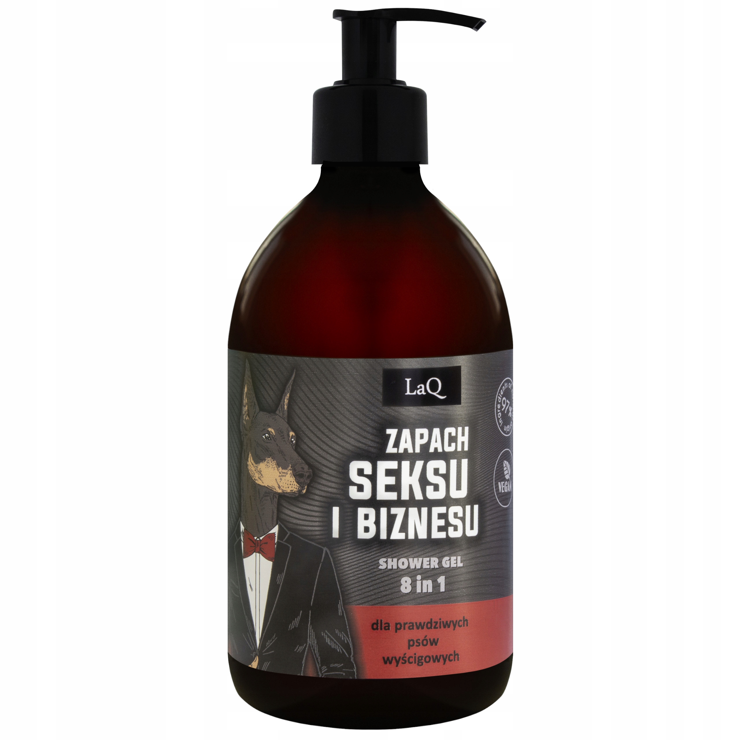 Żel pod prysznic naturalny do mycia ciała i rąk DOBERMAN 500 ml LaQ ...