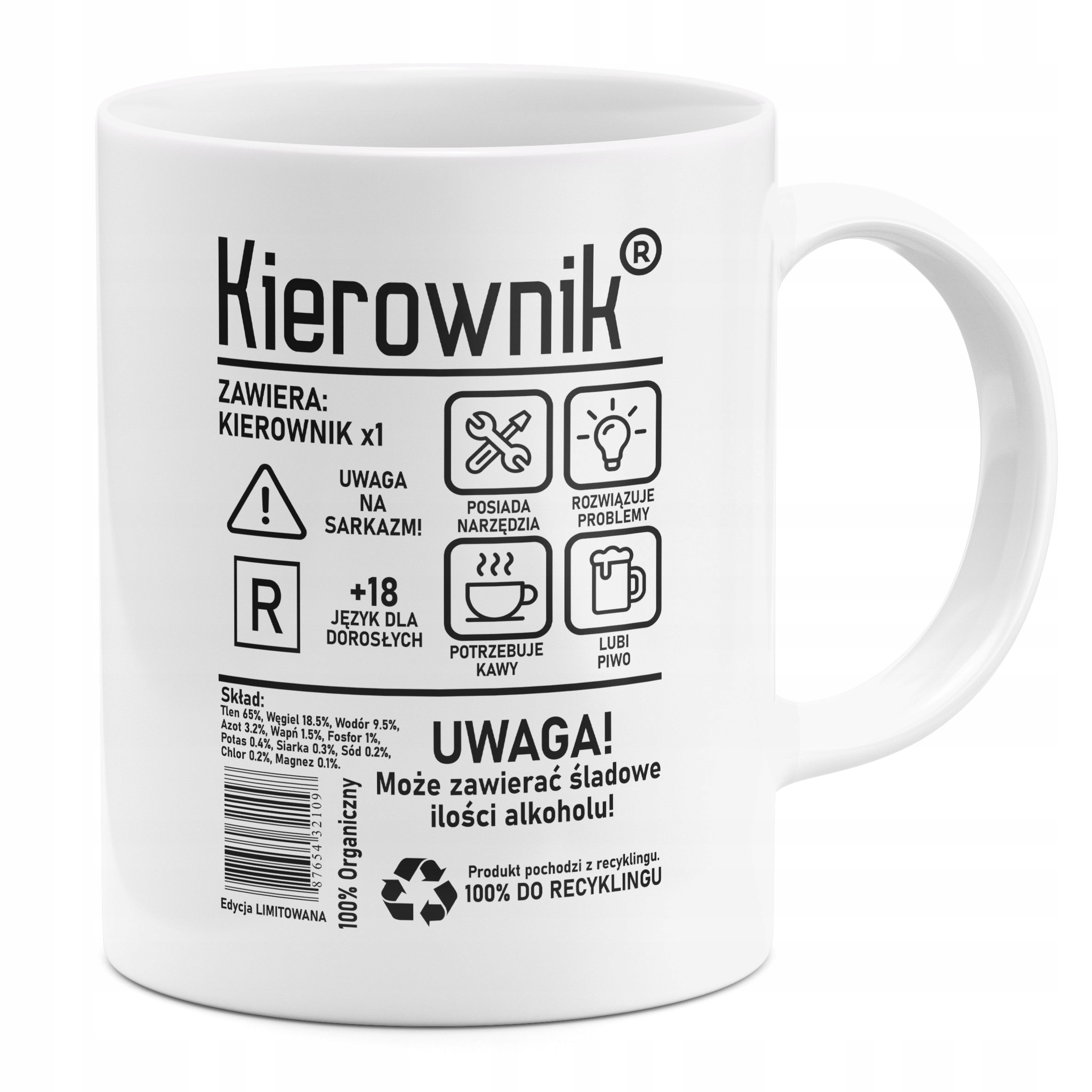 Kubek Dla Kierownika Prezent Etykieta Kierownik (Kubek Z Nadrukiem 330 ... Kubek Dla Kierownika Prezent Etykieta Kierownik (Kubek Z Nadrukiem 330 ...