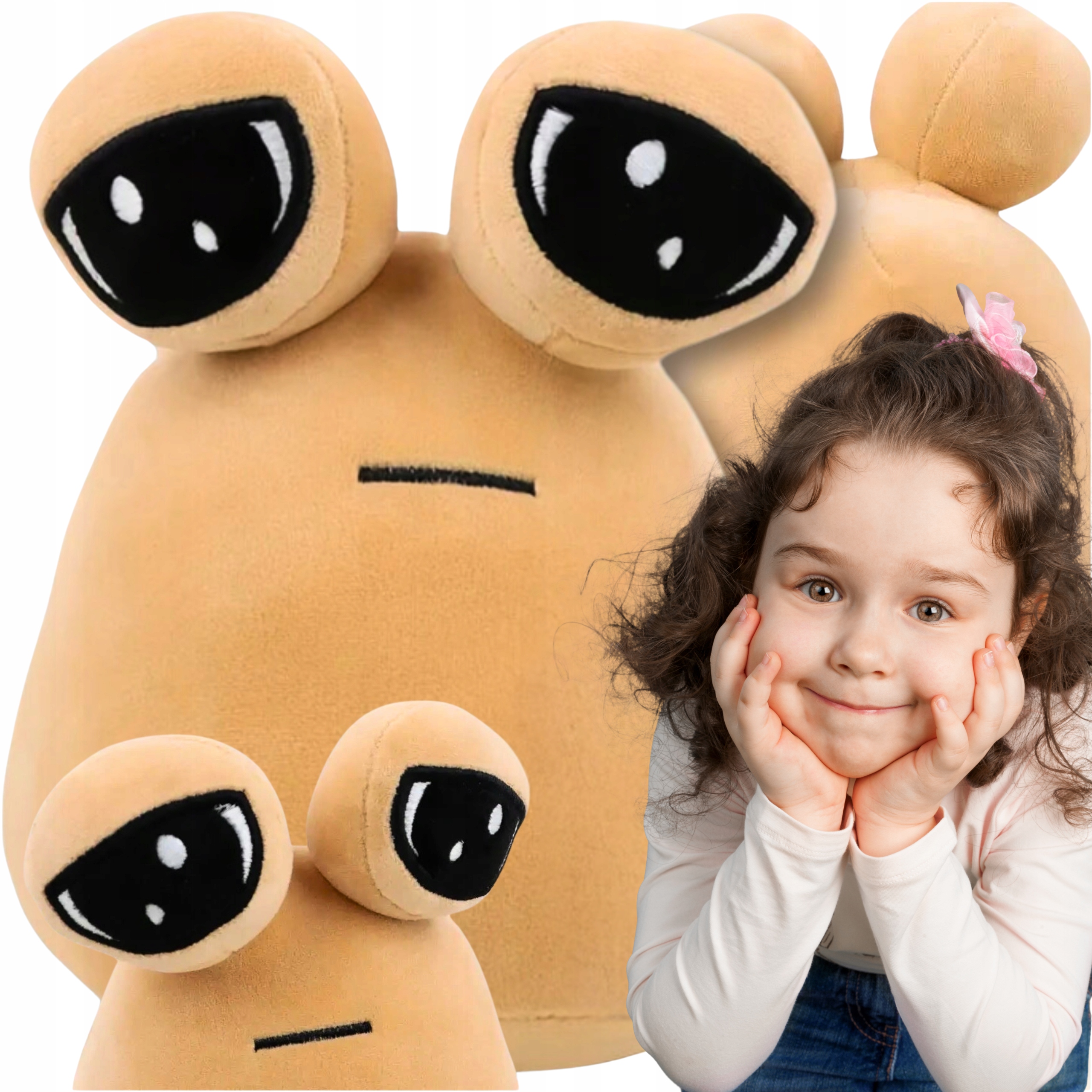 KOSMITA POU MASKOTKA PLUSZAK ziemniak PODUSZKA przytulanka miękki miś ...