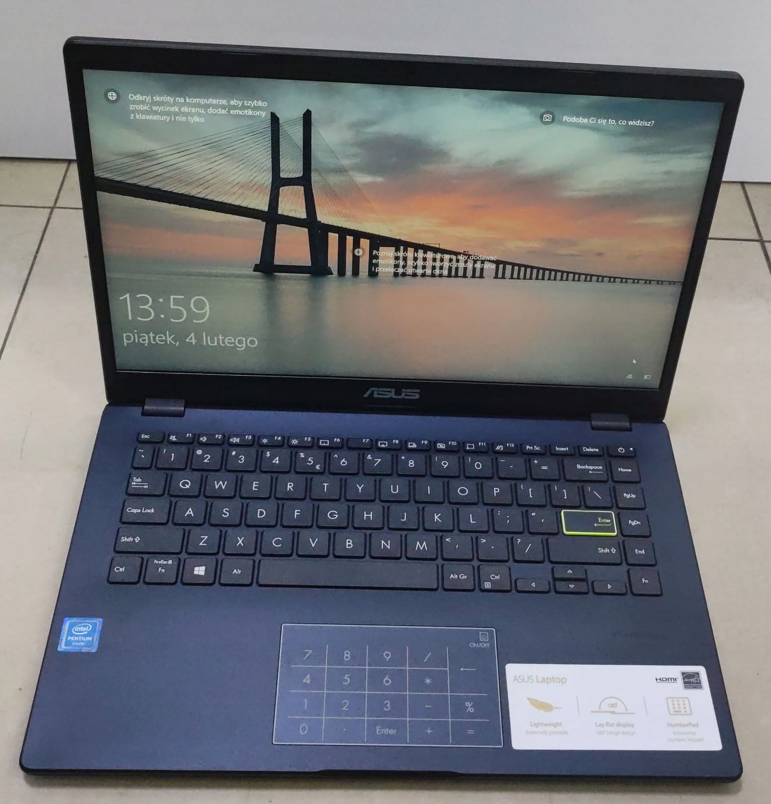 LAPTOP ASUS E410M#DOMINIKA - Sklep, Opinie, Cena w Allegro