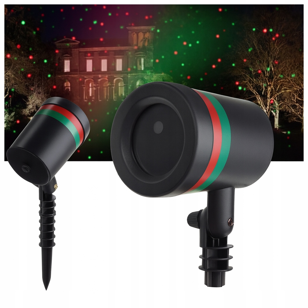 LÉZER PROJEKTOR KERTBE IP65 KARÁCSONYI PROJEKTOR HÁZHOZ, (9324622353216) • Ár, Vélemények - Allegro