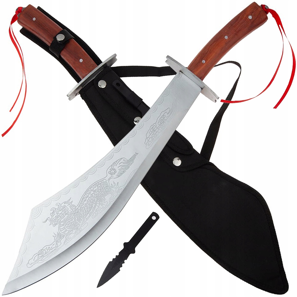WIELKA MACZETA DRAGON NÓŻ MIECZ 52 CM +RZUTKA N618 - 5903899936748 ...