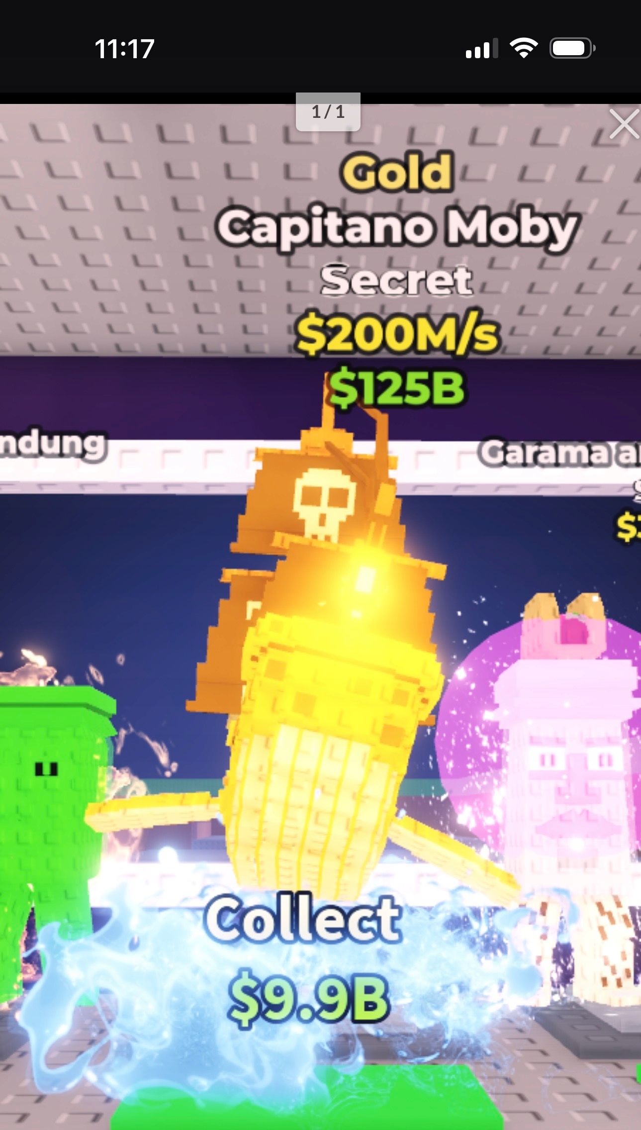 Capitano Moby Gold 200 m/s | Steal a Brainrot | Roblox - Stan: Produkt ...