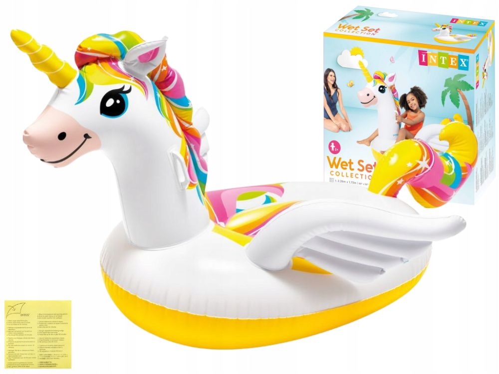 Materac do Pływania Dmuchany JEDNOROŻEC Intex 57561 MODEL 2025 ...