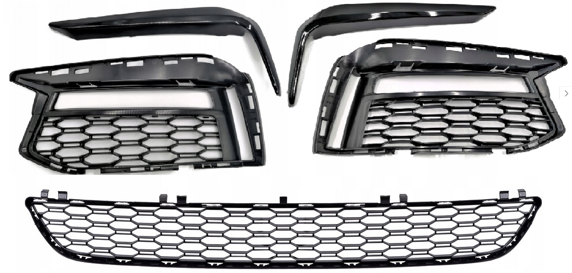 BMW 5 G30 G31 M-PAKIET 17- KRATKI W ZDERZAK LISTWY KRATKI KOMPLET za ...