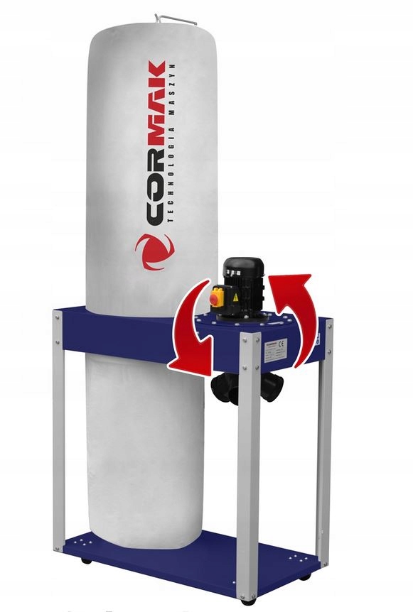 NAJMOCNIEJSZY POCHŁANIACZ WIÓRÓW ODCIĄG TROCIN CORMAK 3200 m3/h 230V 1500W (5906800300638 ...