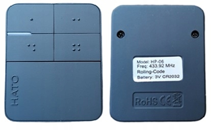 Pilot Hato SILENT 1-kierunkowy czarny 433,92 MHz (5907739360021) • Cena, Opinie • Piloty ...