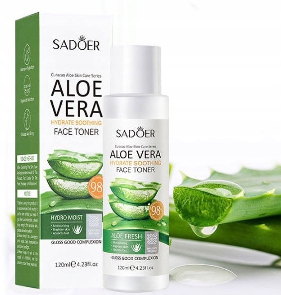ALOE VERA TONIK NAWILŻA ŁAGODZI ROZJAŚNIA ODŻYWIA TONIK DO TWARZY 120ML ... ALOE VERA TONIK NAWILŻA ŁAGODZI ROZJAŚNIA ODŻYWIA TONIK DO TWARZY 120ML ...
