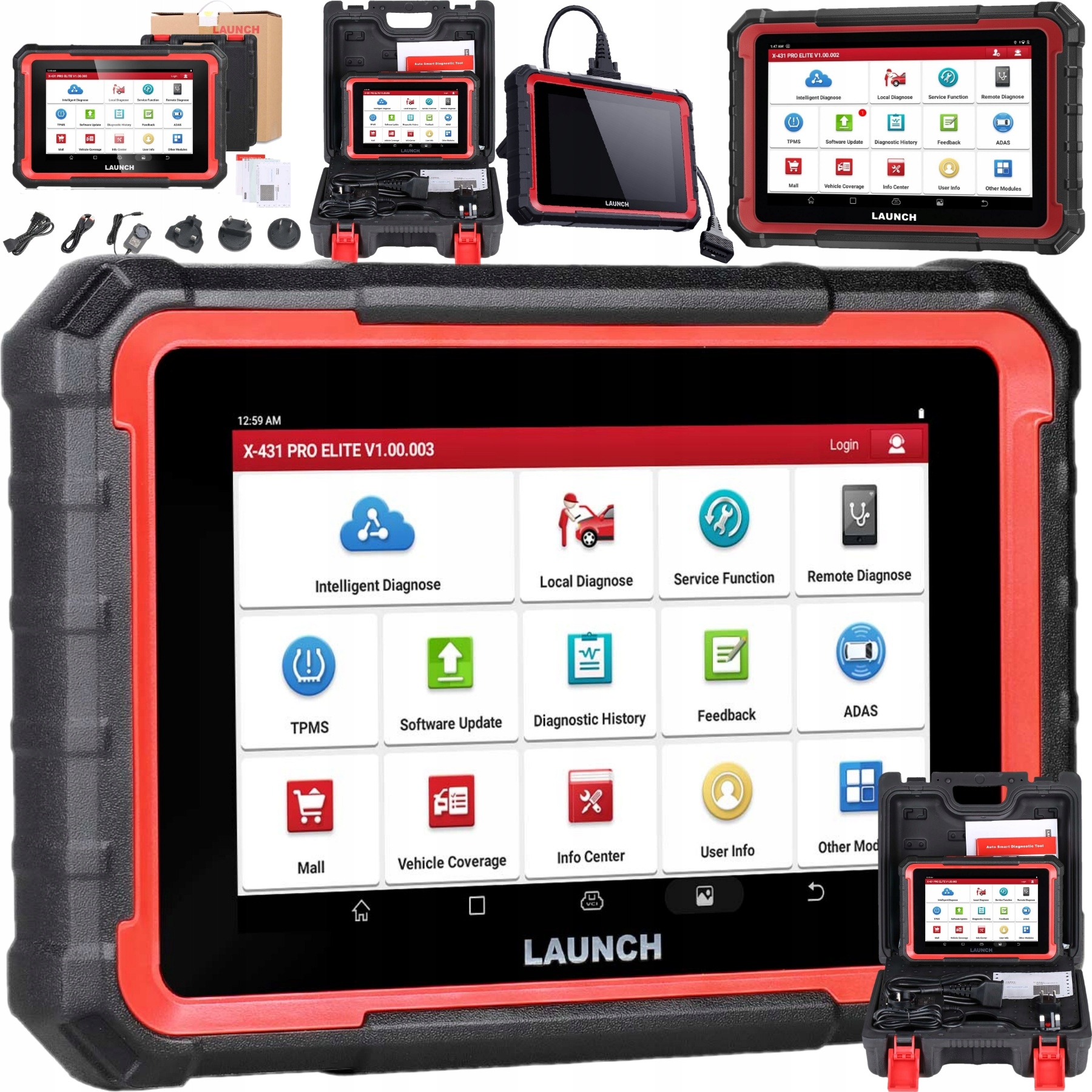 LAUNCH X431 PRO ELITE DIAGNOSTICKÉ ROZHRANIE OBD2 KÓDOVANIE za 684,57 ...