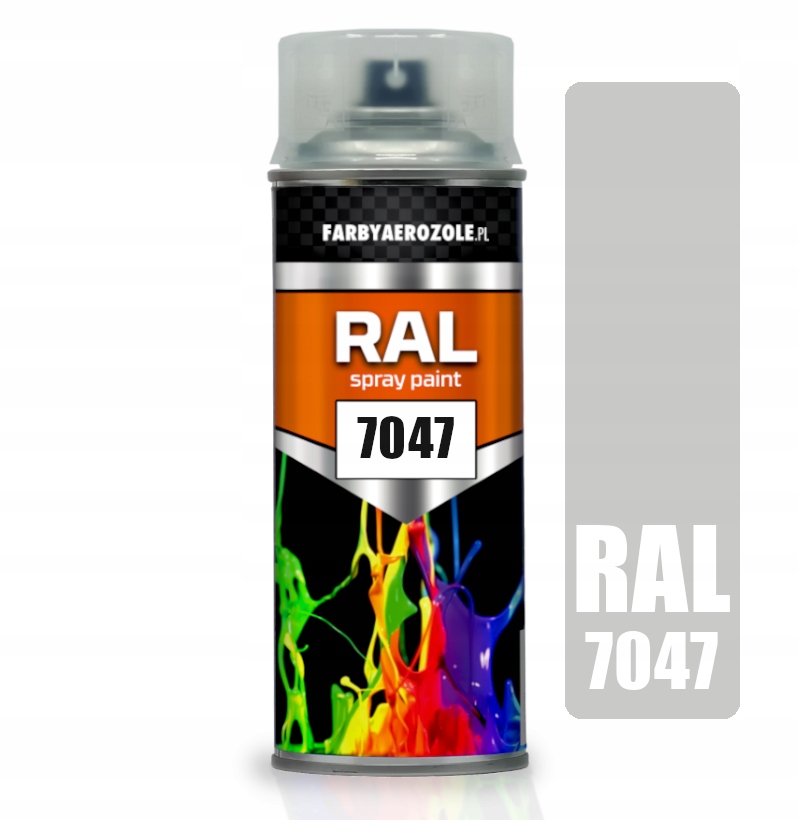 RAL 7047 MAT Lakier Akrylowy Spray 400ml Telegrey 4 JASNY SZARY ...