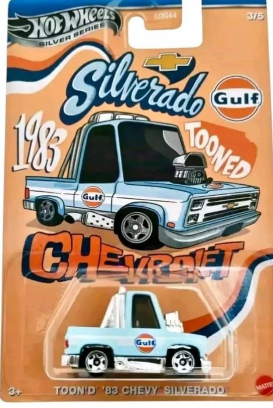 Hot Wheels - Silver Series Gulf Toon'D 83 Chevy Silverado - Hot Wheels ...