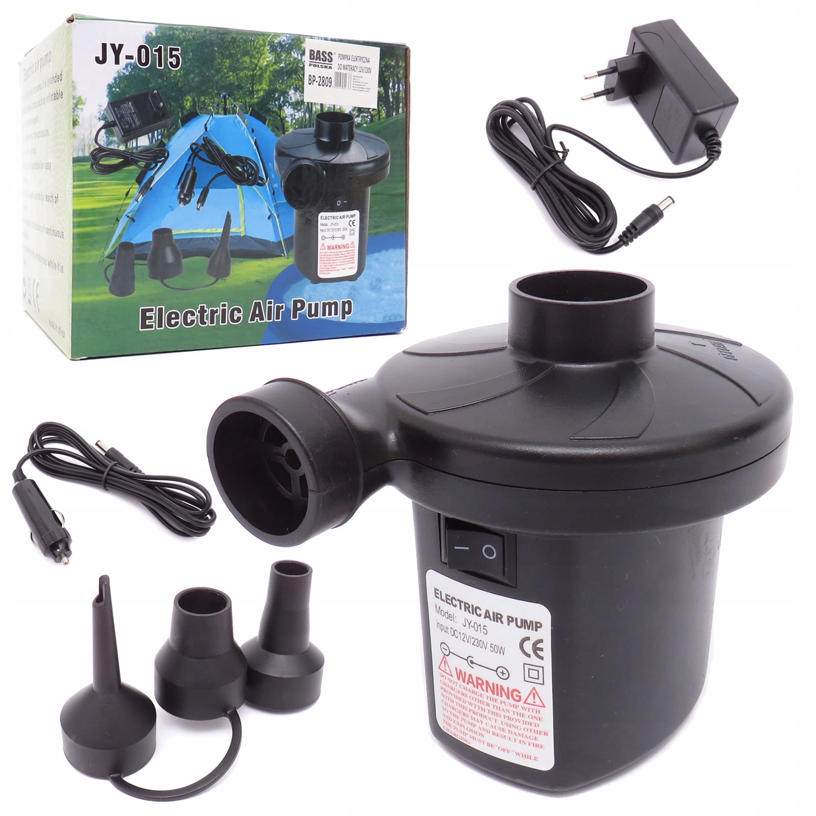 ELEKTRYCZNA POMPKA DO MATERACA PIŁKI BASENU POMPA - 5902067624753 ...