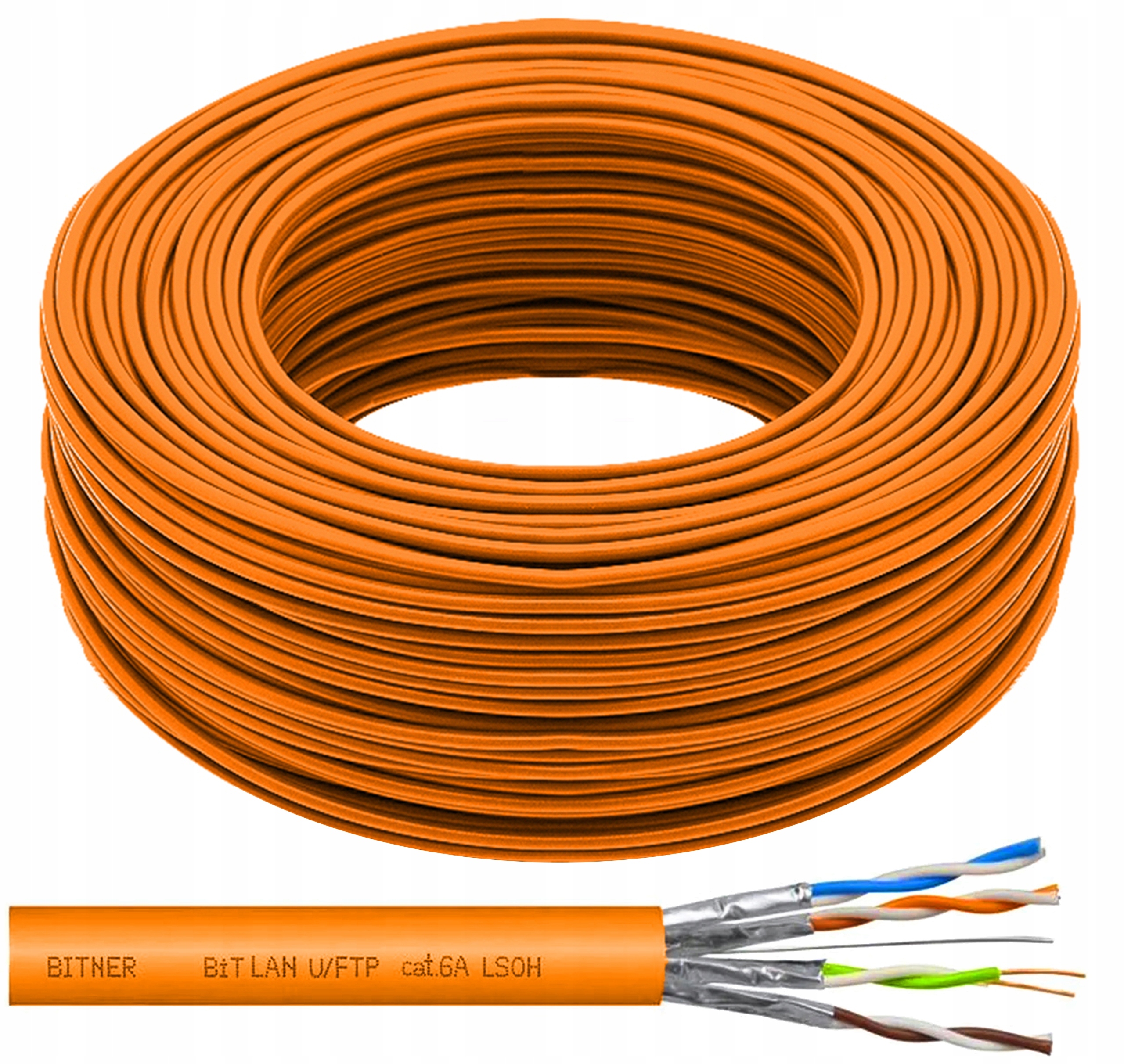 Skrętka Bitner U/FTP kat. 6a 1 m - Sklep, Opinie, Cena w Allegro