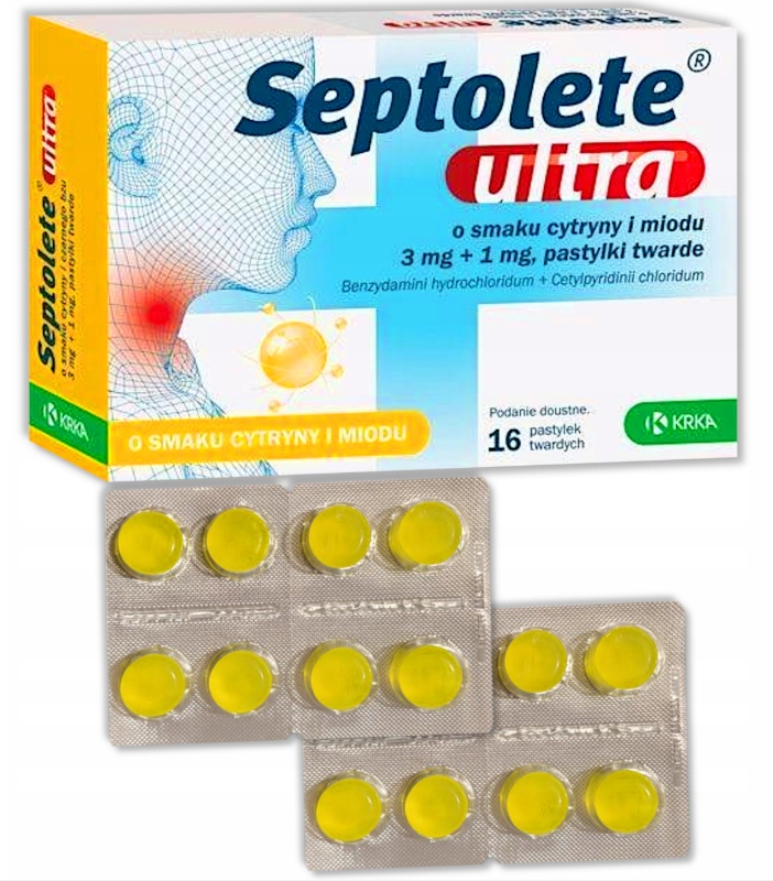 Septolete Ultra 16 szt. pastylki (5909991362881) • Cena, Opinie • Ból ...