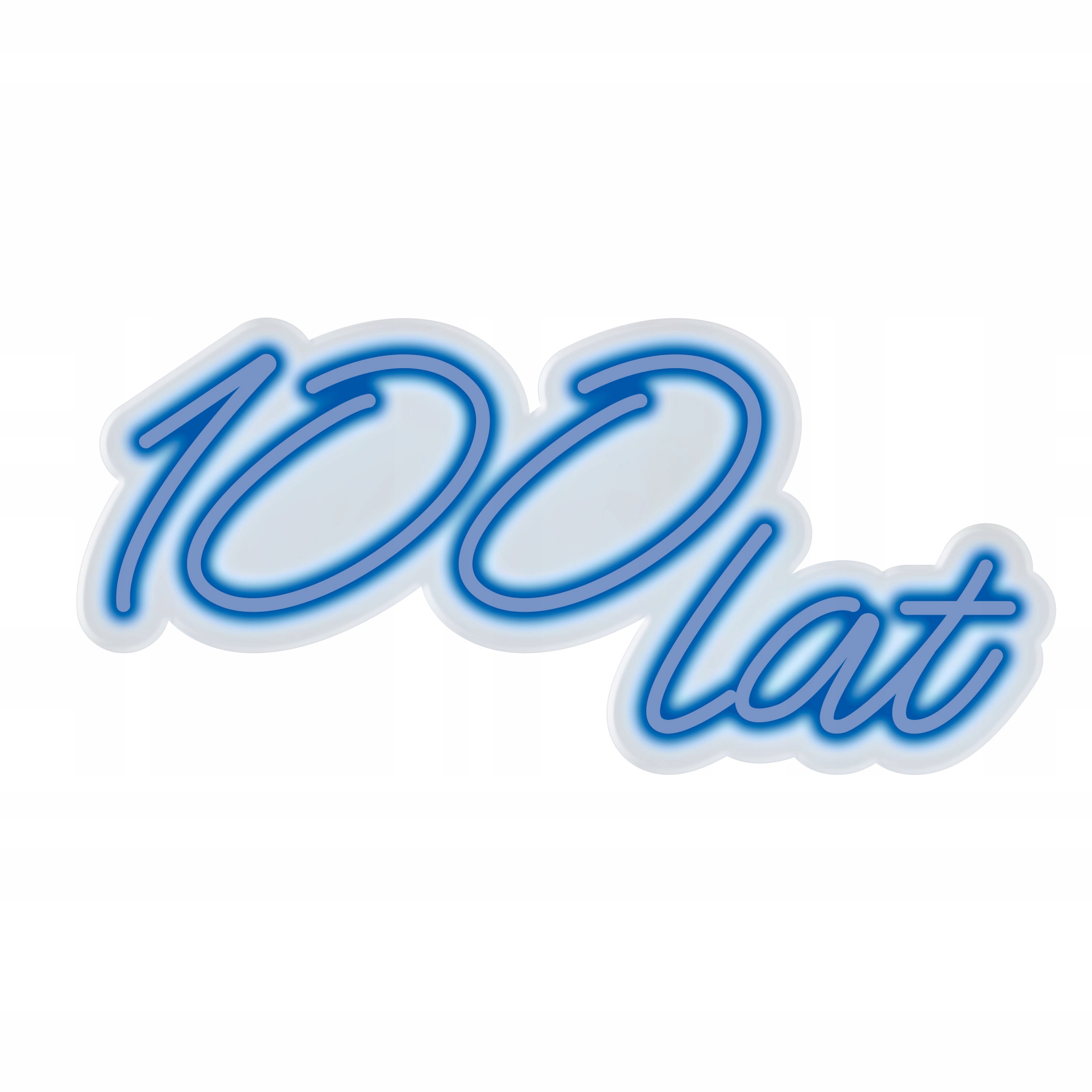 NEON LED dekoracja ścienna napis 100 lat 60x28 plexi.Wykonany w Polsce (5906555130450) • Cena ...