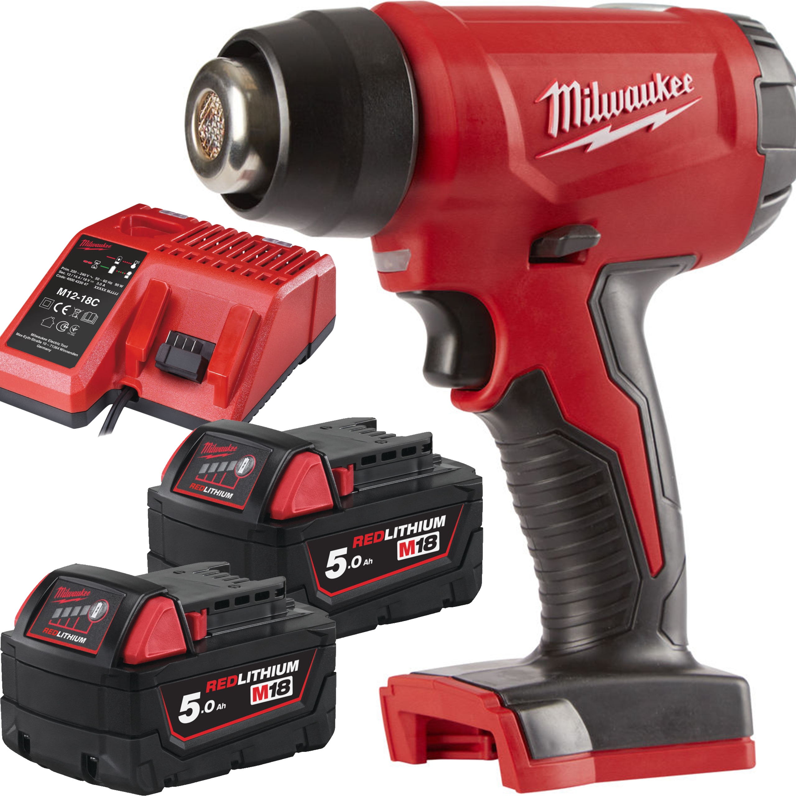 MILWAUKEE M18 OPALARKA BEZPRZEWODOWA BHG ZESTAW (M18 BHG) • Cena ...