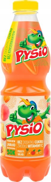 PYSIO SOK MARCHEW JABŁKO BRZOSKWINIA 900 ML - porównaj ceny - Allegro.pl