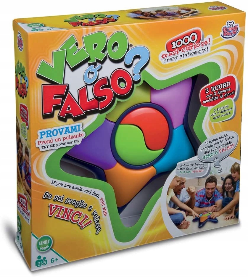 Gra planszowa PRAWDA LUB FAŁSZ PYTANIA 1000 GRY Hasbro • Opinie - Allegro