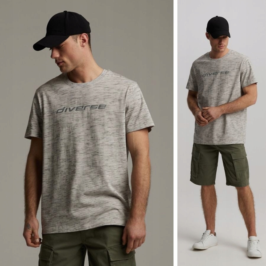 T-shirt męski okrągły dekolt Diverse rozmiar XL (5905384109927) • Cena ...