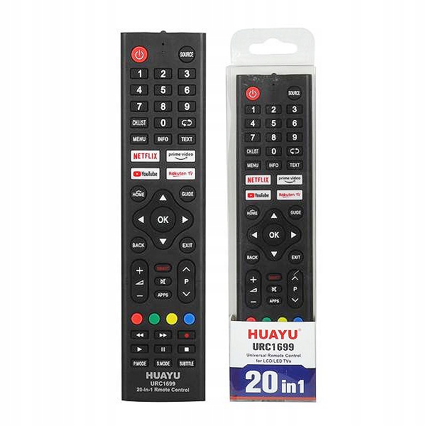 Univerzální dálkový ovladač Huayu URC1699 černý - Allegro