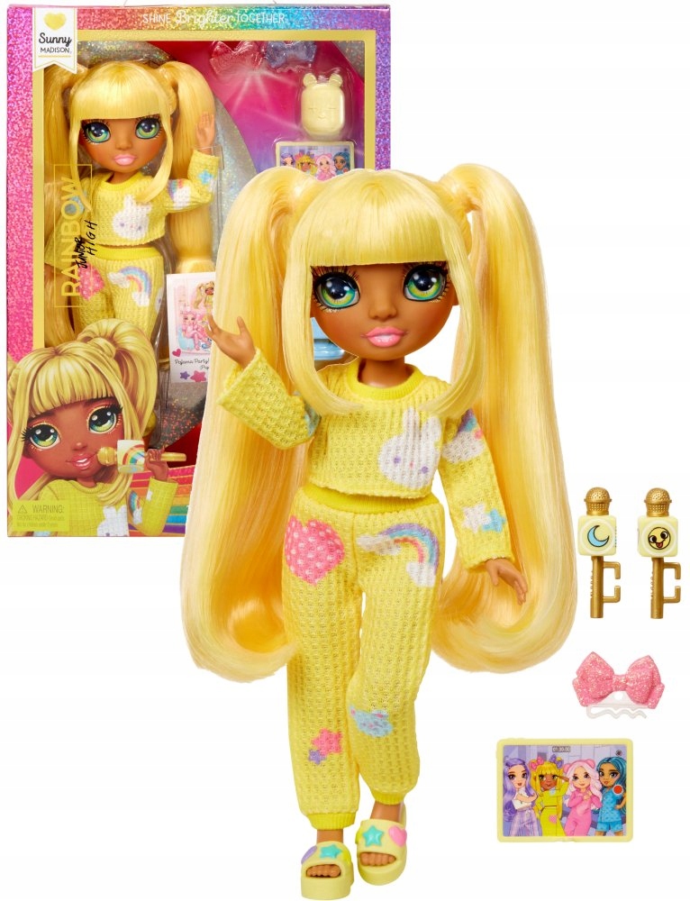 Rainbow High Junior Modna lalka Sunny Madison PJ Party (0035051503682 ...