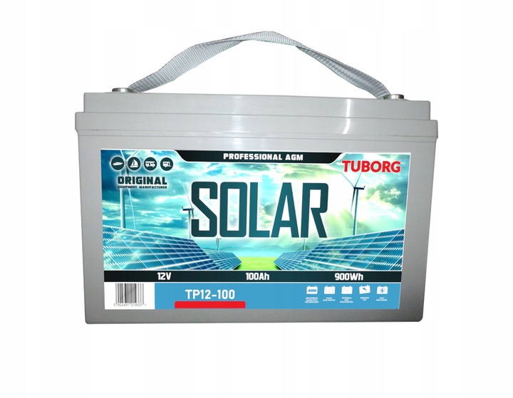 Akumulator TP12-100 Solar 100Ah 12 Volt AGM Kamper UPS Piec CO ...