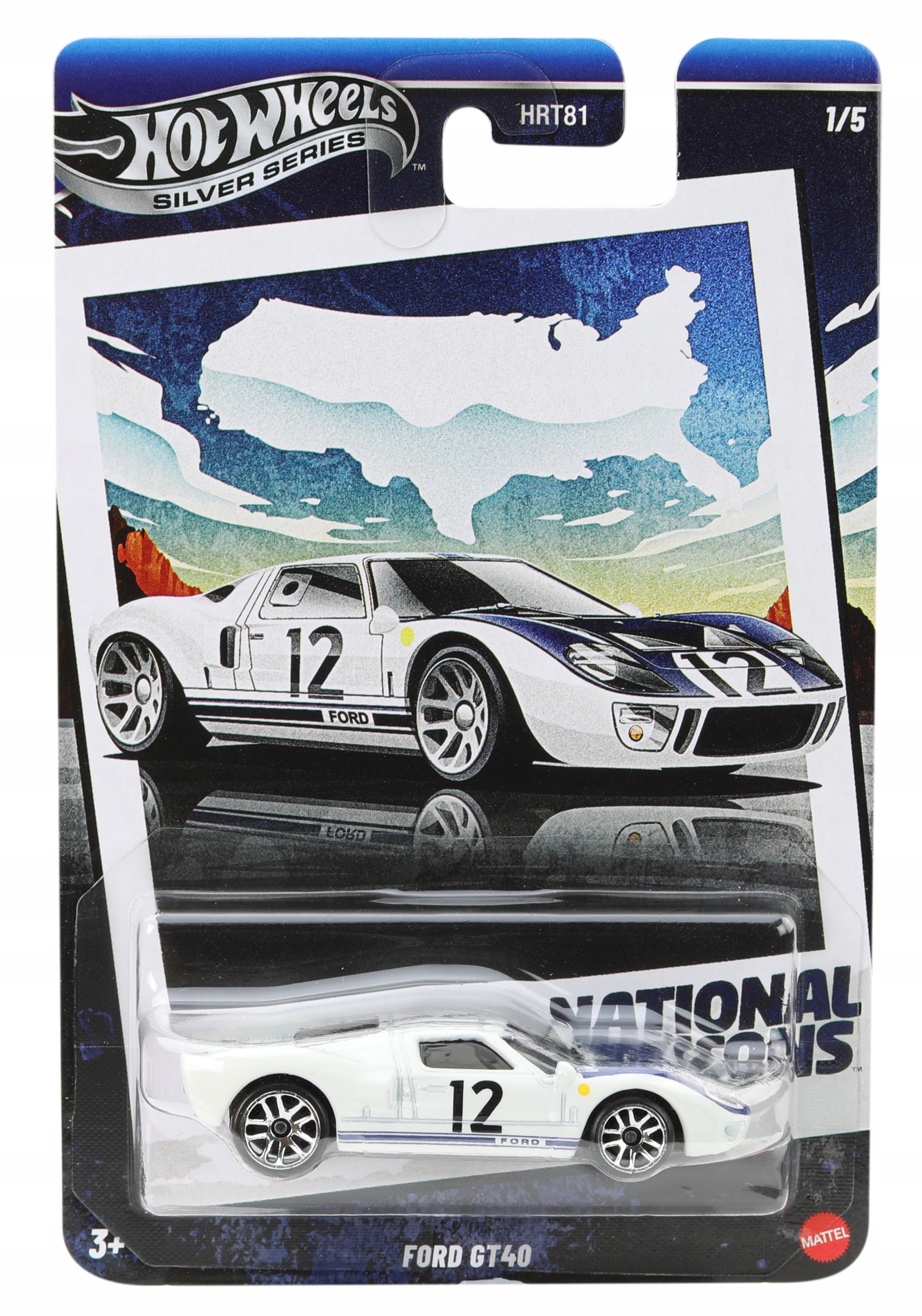 HOT WHEELS SILVER SERIES NATIONAL ICONS 1/5 Ford GT40 (194735266869 ...