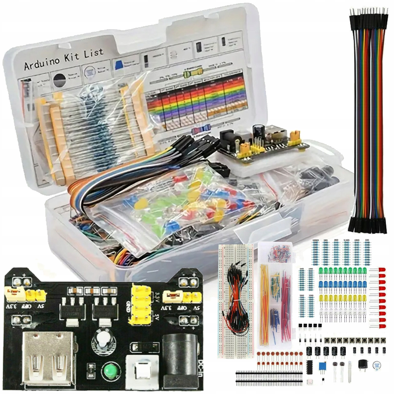 ZESTAW STARTOWY ARDUINO UNO R3 STARTER KIT DO NAUKI PROGRAMOWANIA XXL ...