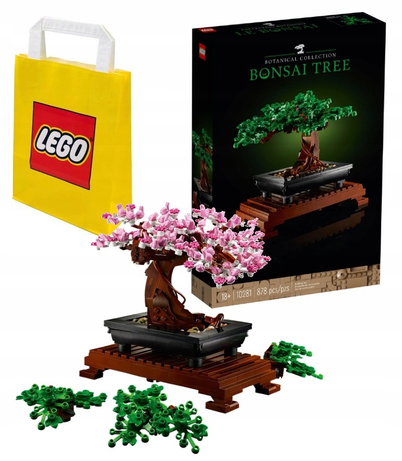 LEGO ICONS 18+ KWIATY DRZEWKO BONSAI 10281 14343155498 - Allegro.pl
