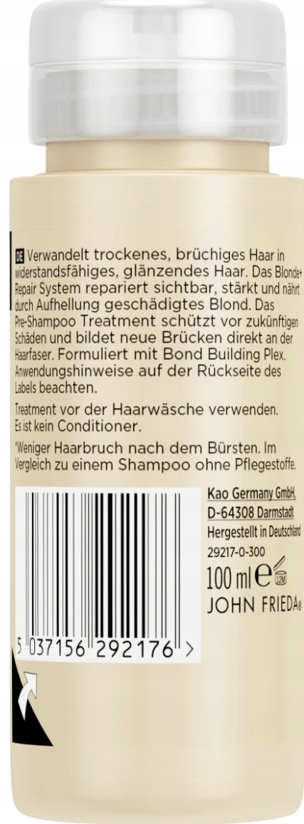 John Frieda Blonde+ Repair System sampon előtti kezelés, 100 ml ...