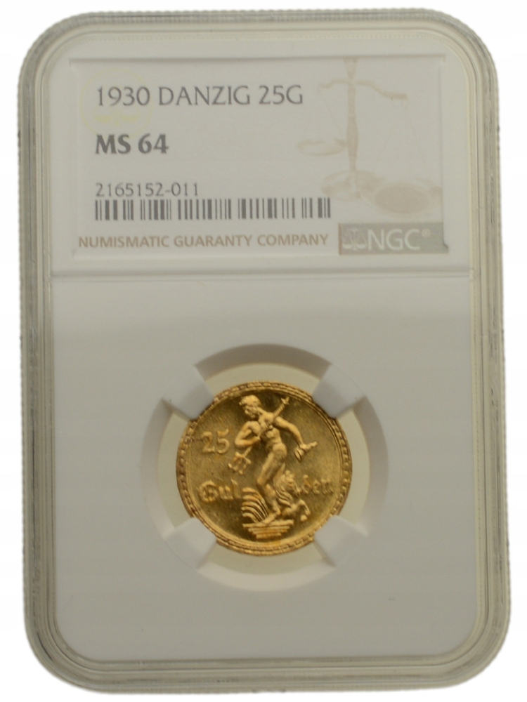 Wolne Miasto Gdańsk - 25 guldenów 1930 r. - Grading NGC MS64 ...