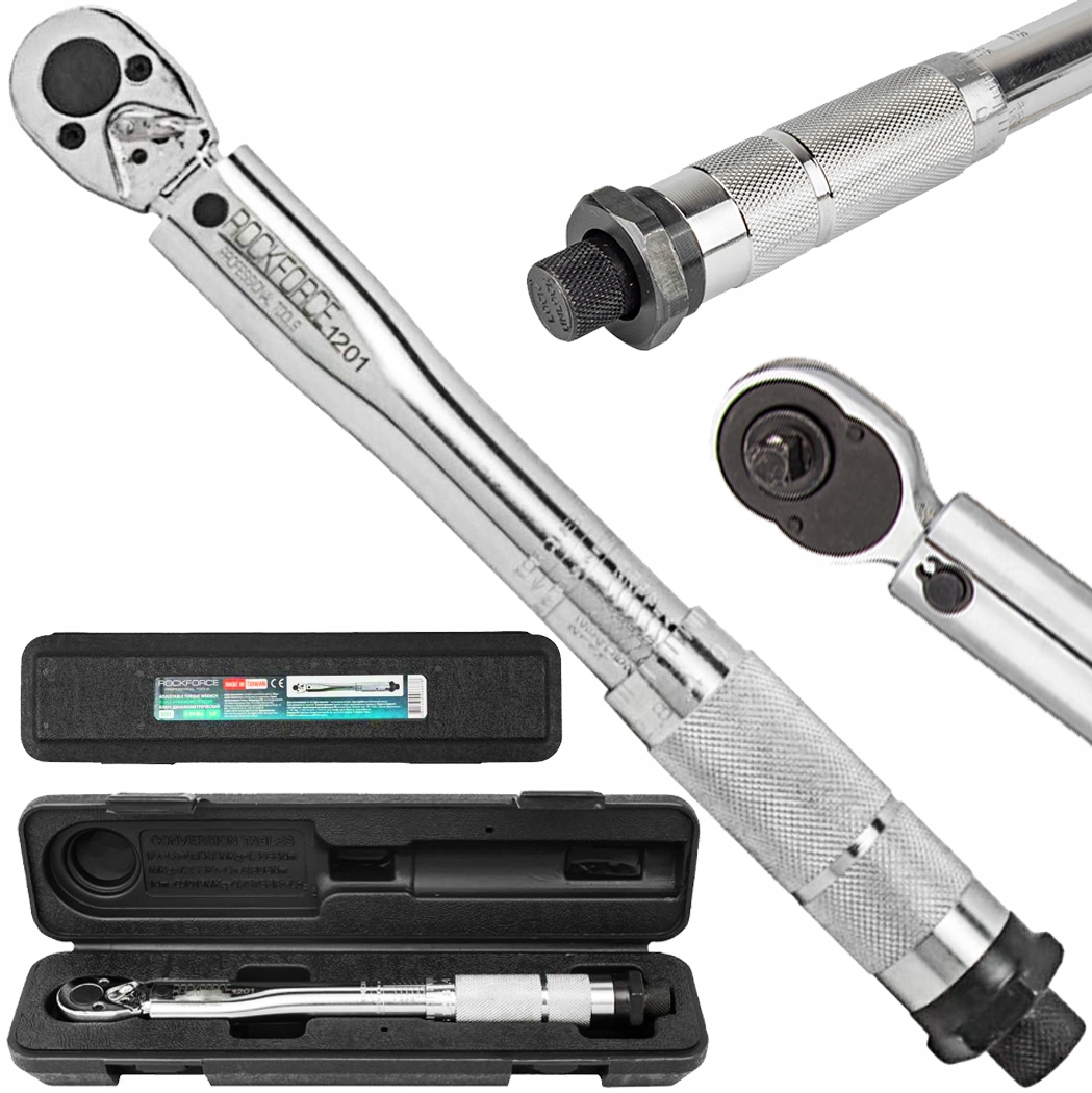 ROCKFORCE KLUCZ DYNAMOMETRYCZNY 1/4" 2-24Nm • Cena, Opinie - Allegro