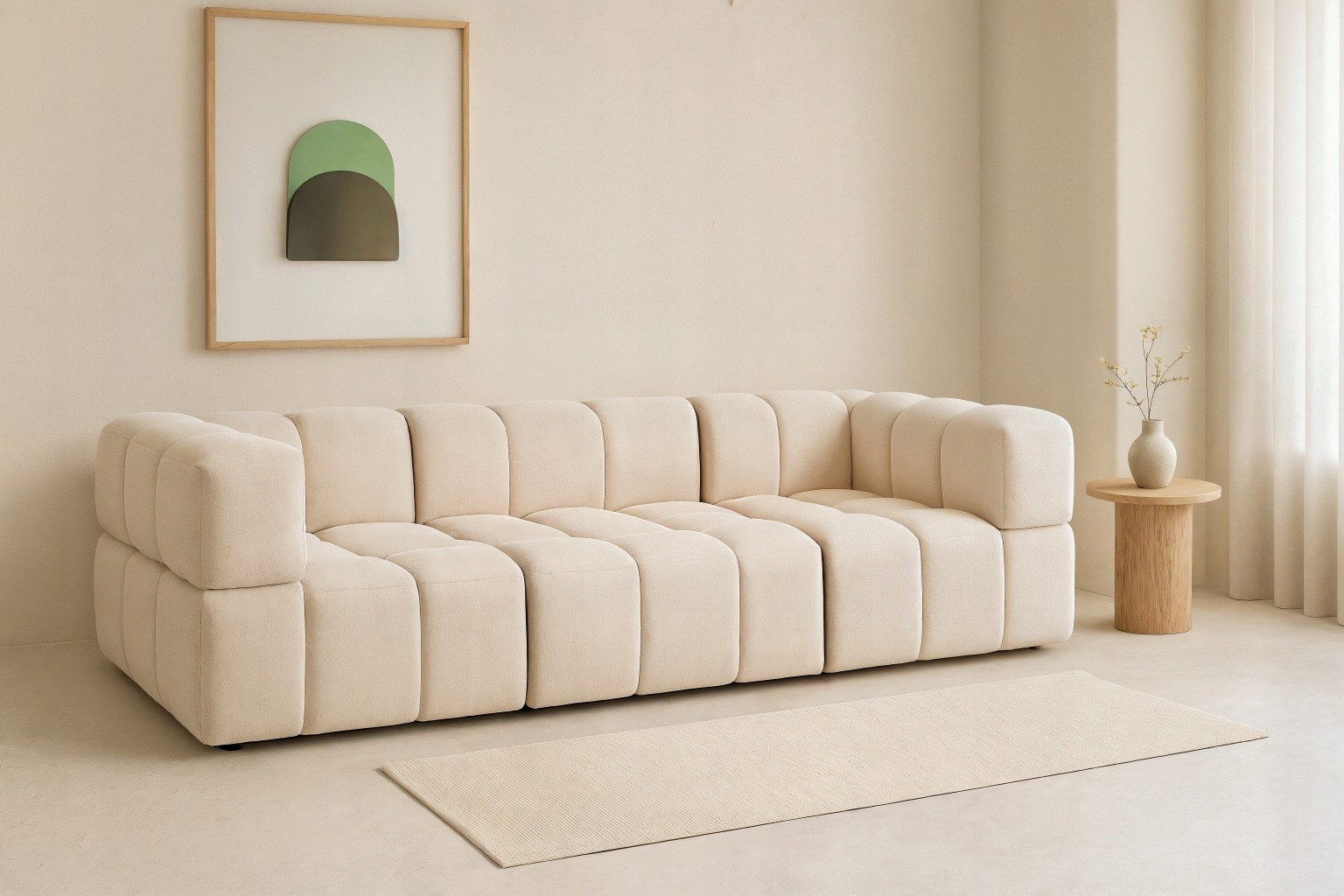 TRZYOSOBOWA SOFA MODUŁOWA KANAPA DO SALONU CLIXI 285 CM SPRĘŻYNY ...