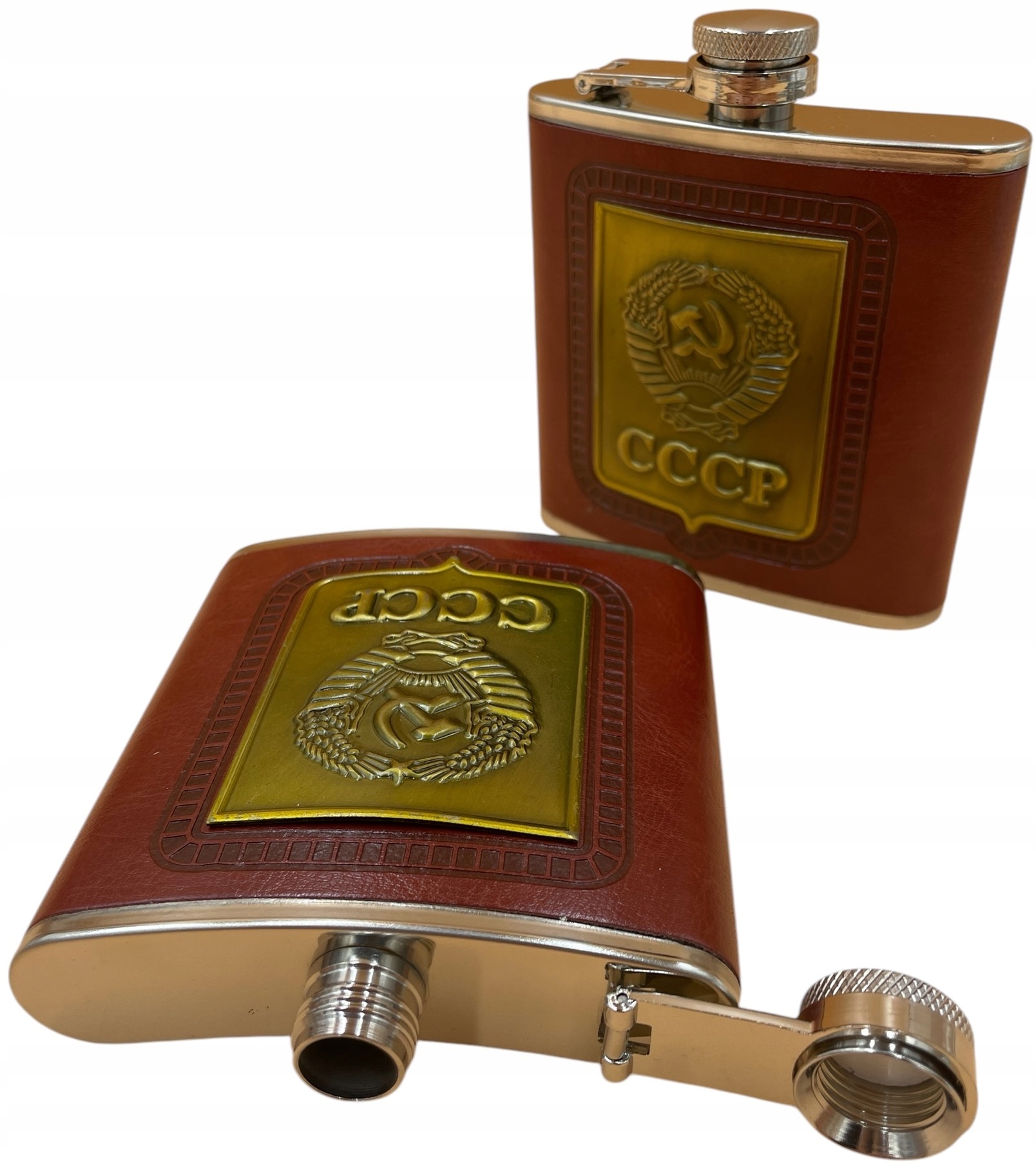 CSÍPŐ LOMBIK Fém Laposüveg Rozsdamentes Acél 3D CCCP 180ml ...