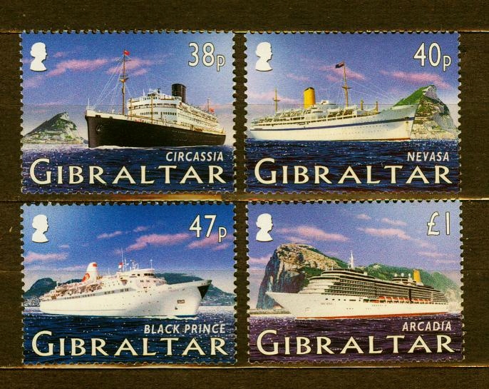 GIBRALTAR ** Statki wycieczkowe Mi 1133-36 14857776722 - Allegro.pl