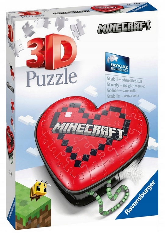 Ravensburger Minecraft HEART 3D Puzzle 60 dílků za 149 Kč - Allegro