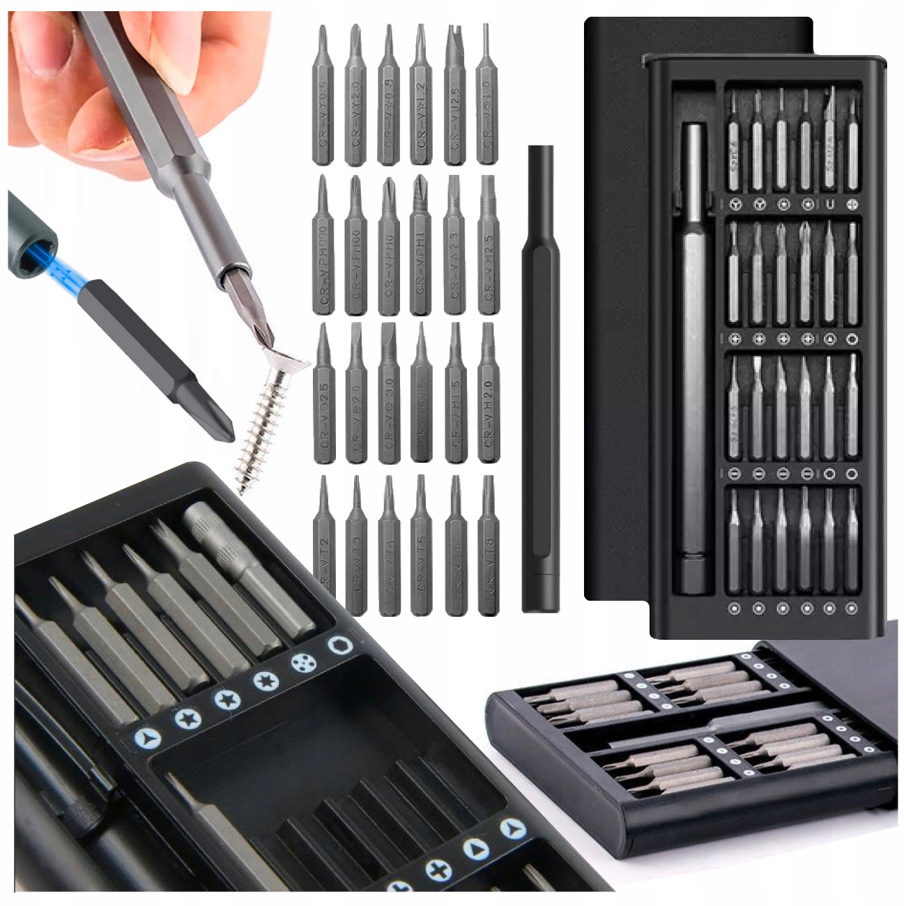 ZESTAW ŚRUBOKRĘTÓW PRECYZYJNYCH 25w1 TORX WKRĘTAKI (bit śrubokręt ... ZESTAW ŚRUBOKRĘTÓW PRECYZYJNYCH 25w1 TORX WKRĘTAKI (bit śrubokręt ...
