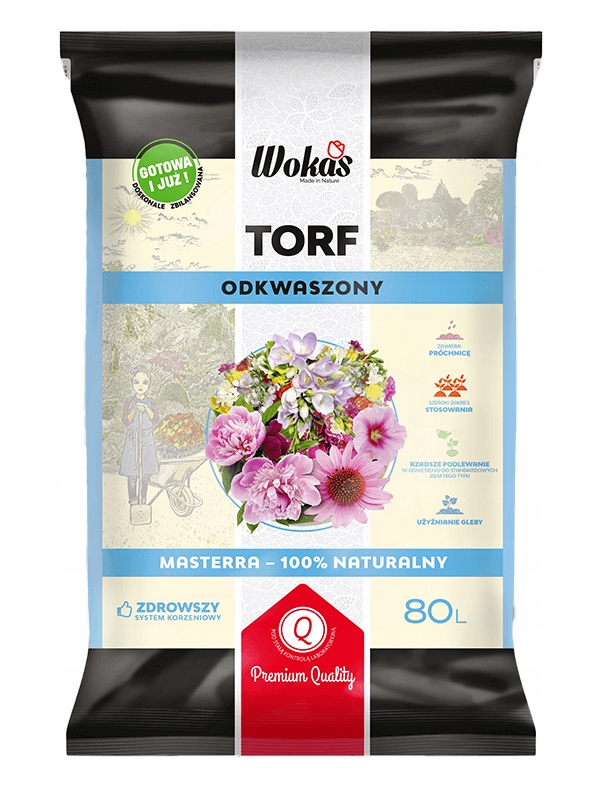 WOKAS Torf odkwaszony 80L (5907804478163) • Cena, Opinie • Ziemia ...