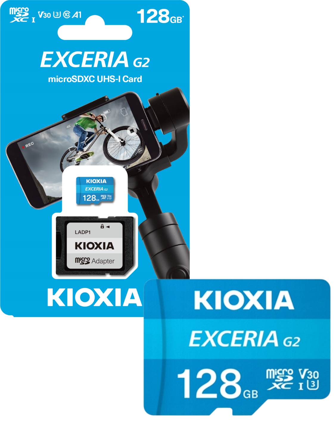 Karta microSD Kioxia 128GB Gen2 UHS-I U3 V30 + adapter Exceria - Sklep, Opinie, Cena w Allegro
