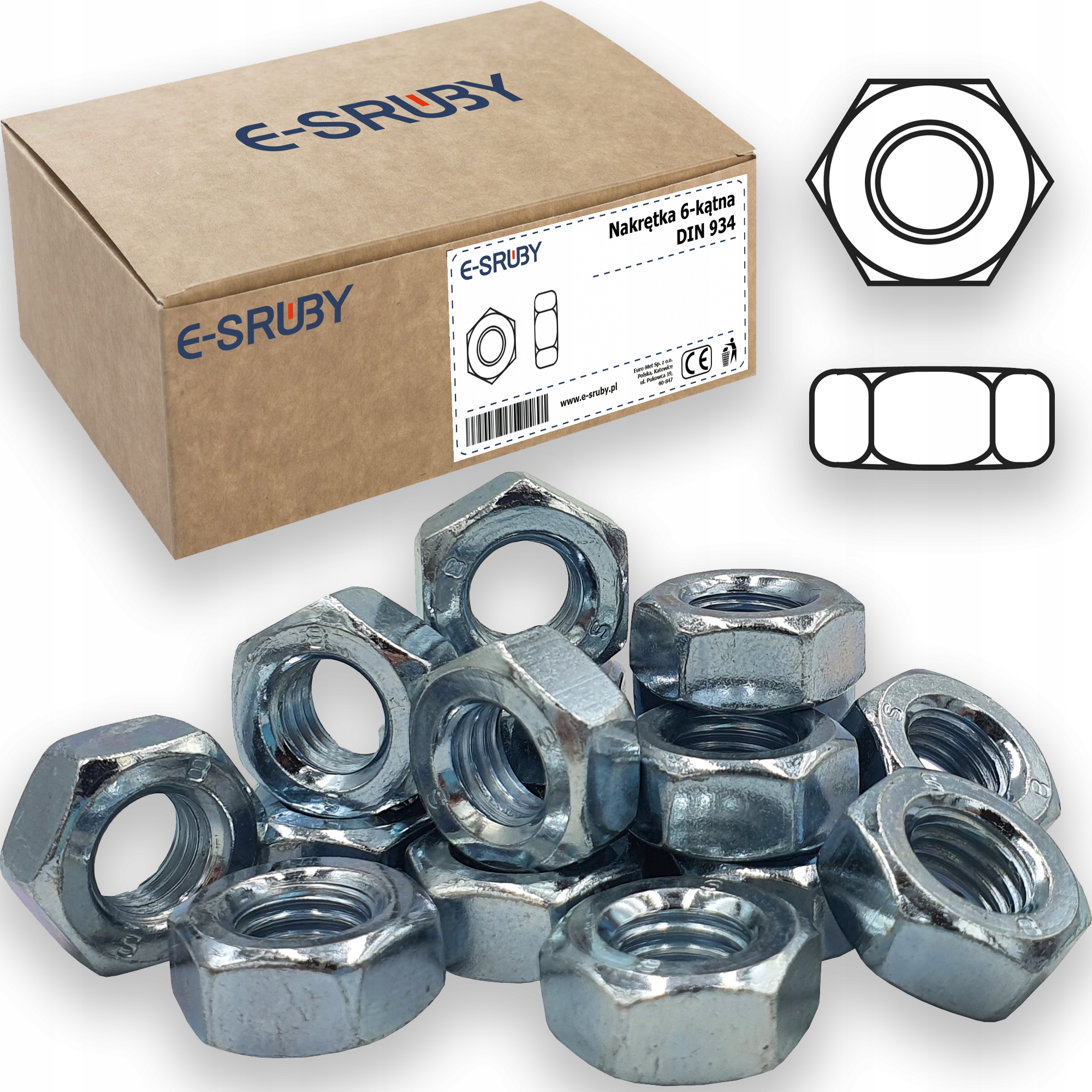 NAKRĘTKI M16 OCYNKOWANE NAKRĘTKA 6-KĄTNA 1 kg - porównaj ceny - Allegro.pl