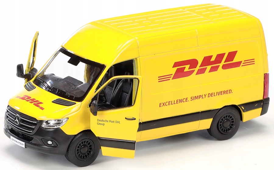 METALOWE AUTO MERCEDES SPRINTER DOSTAWCZY DHL BUS KURIER KURIERKA ...