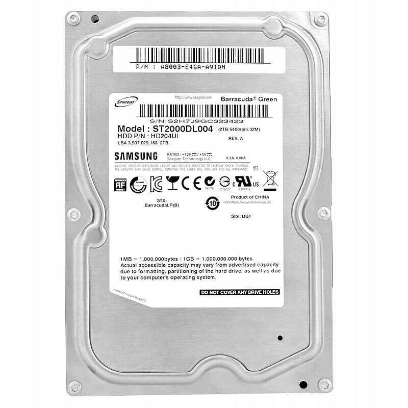 Dysk twardy Samsung HD204UI 2TB SATA II 3,5" - porównaj ceny - Allegro.pl