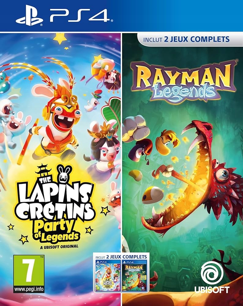 Rabbids Party Of Legends + Rayman Legends PlayStation 4 (PS4) pudełkowa ...