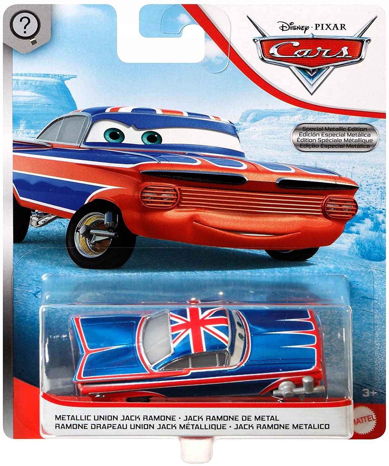 MATTEL CARS AUTÓK METALLIC UNION JACK RAMONE ROMAN 1:55 ÚJ ...