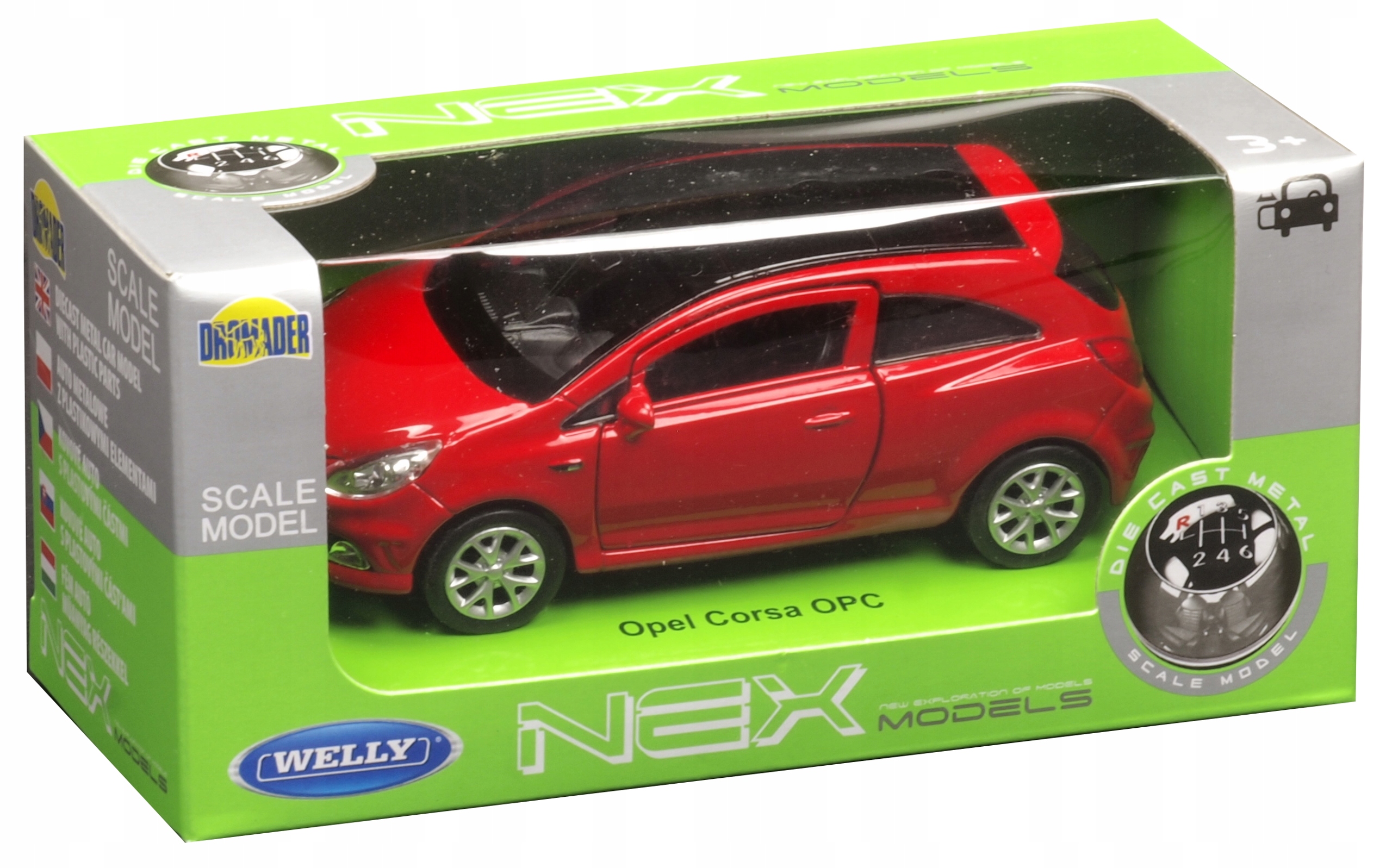 WELLY METALOWE AUTO OPEL CORSA OPC OTWIERANE DRZWI MODEL AUTA ...