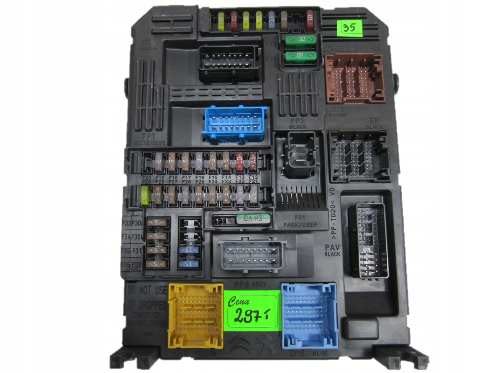 CITROEN DS3 MODUŁ SKRZYNKA BSI EL4 9830790980 EL4 9830790980 28625146 ...