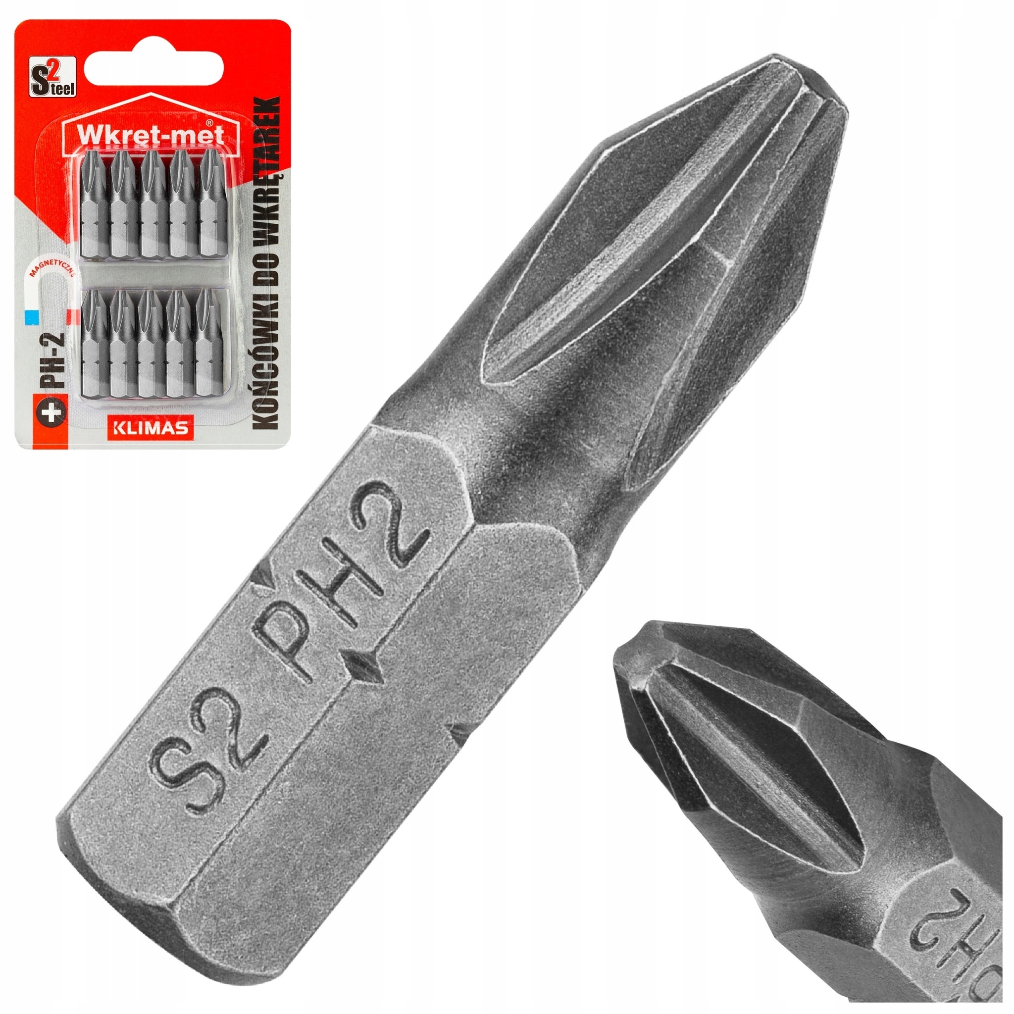 Końcówki do wkrętarki bity bit PH 2 PH-2 10 szt. (PH-S2-02025) • Cena ...