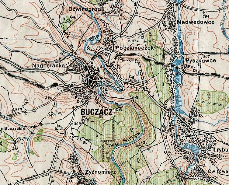 KRESY : BUCZACZ / CZORTKÓW :: mapa wojskowa WIG : 1925 rok 14852344907 ...